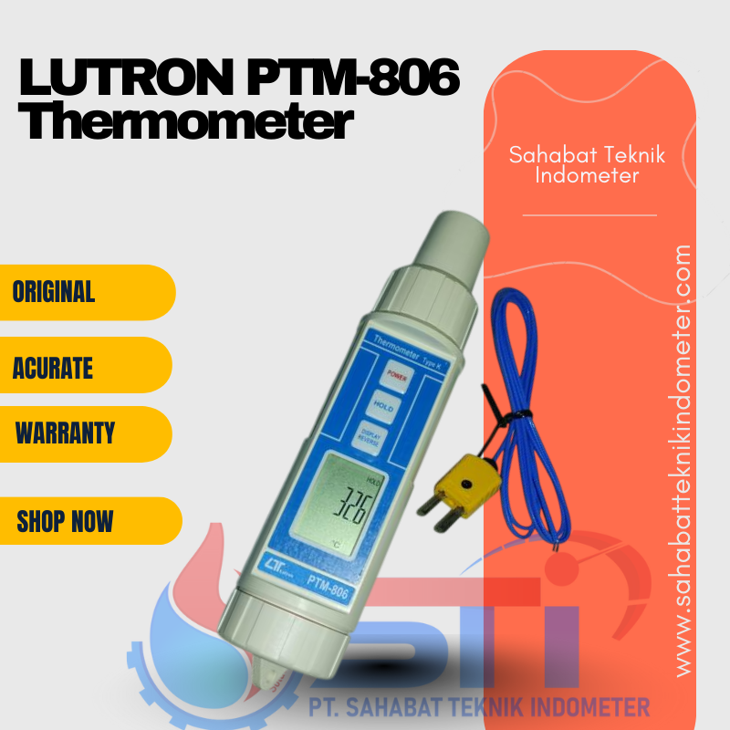 LUTRON PTM-806 Thermometer » Distributor Water Meter, Flow Meter dan ...