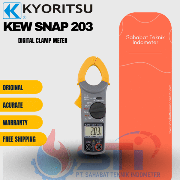 KEW SNAP 203 Digital Clamp Meter » Distributor Water Meter, Flow Meter ...