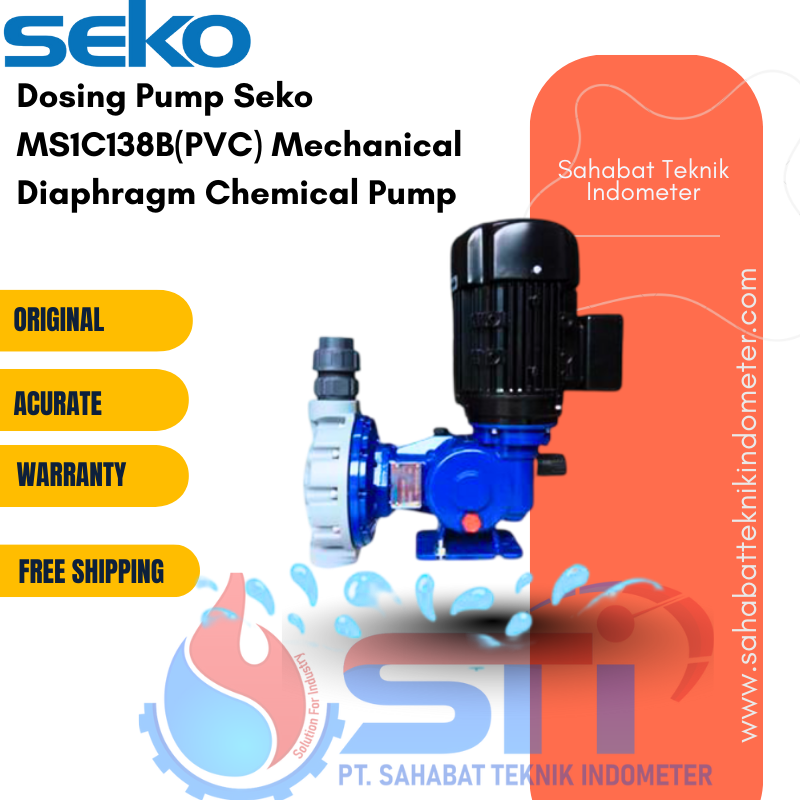 Dosing Pump Seko MS1C138B(PVC) Mechanical Diaphragm Chemical Pump ...