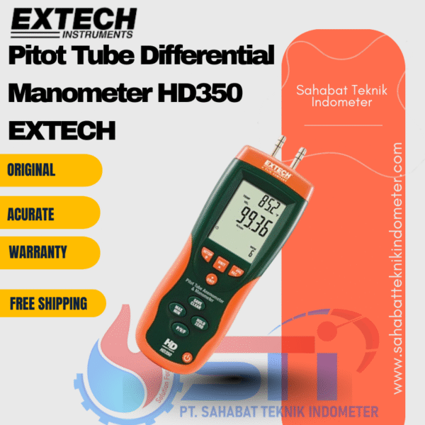 Pitot Tube Differential Manometer HD350 EXTECH » Distributor Water ...