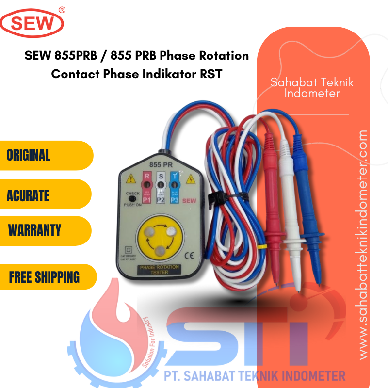 SEW 855PRB / 855 PRB Phase Rotation Contact Phase Indikator RST ...