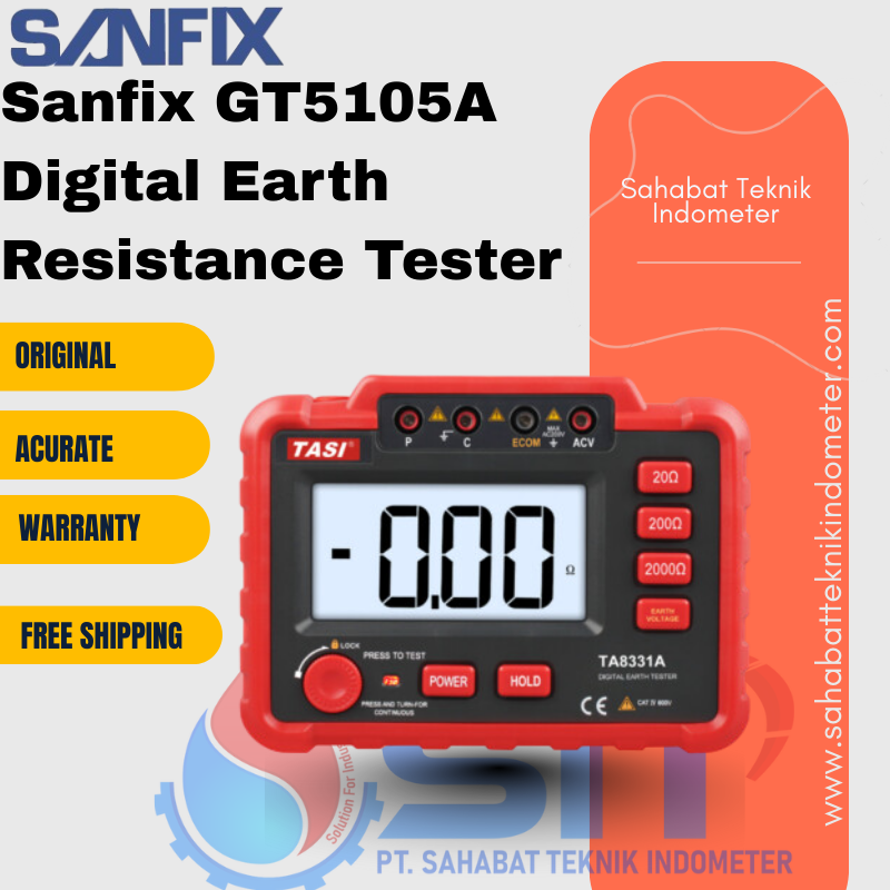 Sanfix GT5105A Digital Earth Resistance Tester » Distributor Water ...