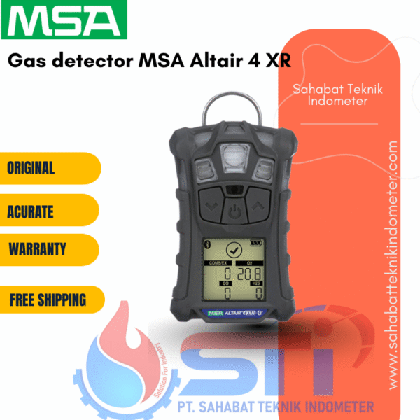 Gas detector MSA Altair 4 XR » Distributor Water Meter, Flow Meter dan perlengkapan Teknik Lainnya