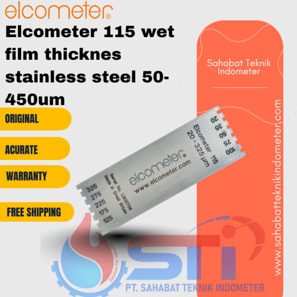 Elcometer 115 wet film thicknes stainless steel 50-450um » Distributor ...