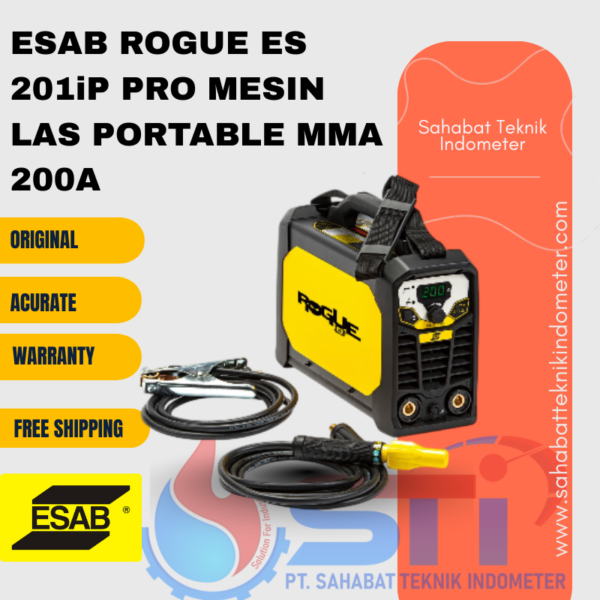 ESAB ROGUE ES 201iP PRO MESIN LAS PORTABLE MMA 200A » Distributor Water ...