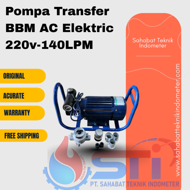 Pompa Transfer BBM AC Elektric 220v-140LPM » Distributor Water Meter ...