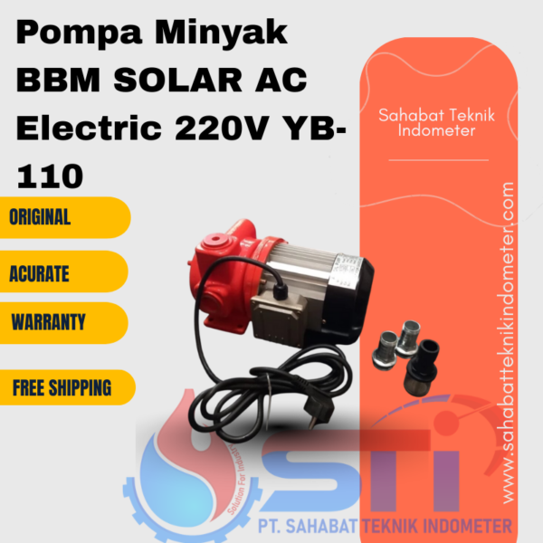 Pompa Minyak BBM SOLAR AC Electric 220V YB-110 » Distributor Water ...